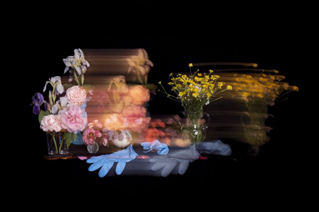 Villa Polissena Flowers with Blue Glove | rolfsachs.com